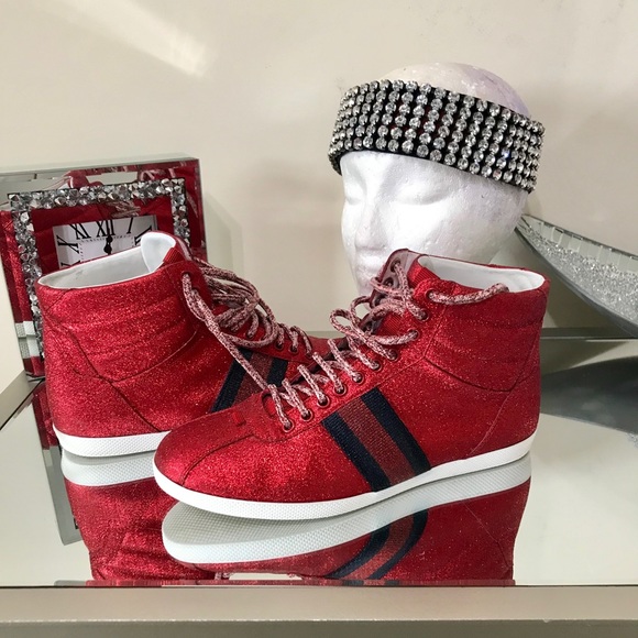 Gucci | Shoes | Gucci Glitter Sneakers | Poshmark
